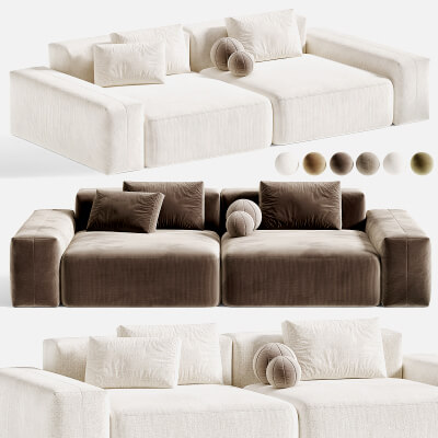 Modular Sofa Bon One 02 - 3D Model by Neeo