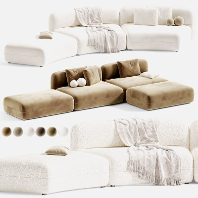 Modular Sofa Grand Avenue - 3D Model by Neeo