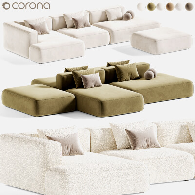 Mononova Roxen Sofa Sectional - 3D Model by Neeo