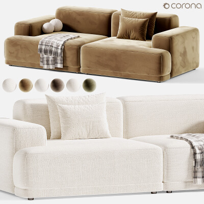 Muuto Connect Soft Modular Sofa 02 - 3D Model by Neeo