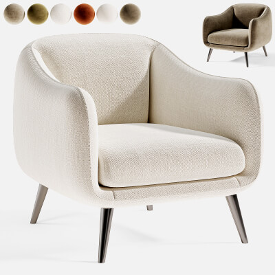 Natuzzi Platea Armchair - 3D Model by Neeo