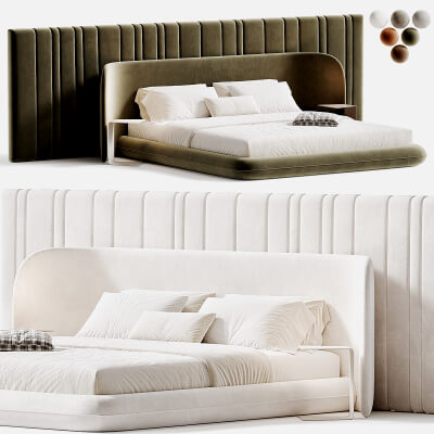 Nubo Double Bed by Bonaldo - 3D Model by Neeo