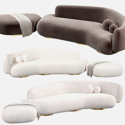OKHA Repose Sofa by kookudesign - 3D Model by Neeo