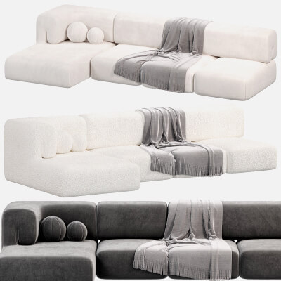 PADUN Modular Sofa by kookudesign - 3D Model by Neeo