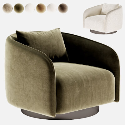 Rivas Armchair Modern - 3D Model by Neeo