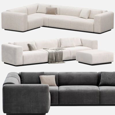 Soft Modular Sofa by Vitra 5 - 3D Model by Neeo