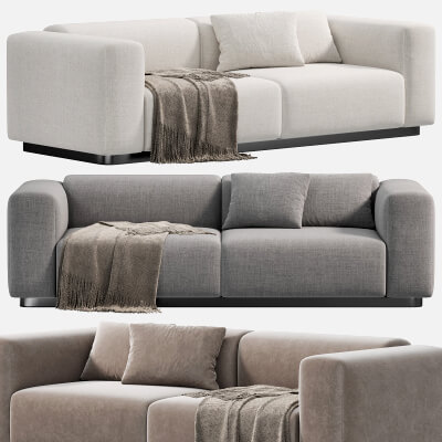 Soft Modular Sofa by Vitra - 3D Model by Neeo