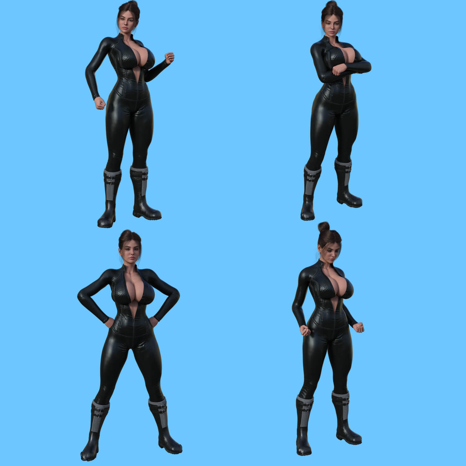 Superhero Poses for Genesis 9 - Daz Content by NefastusScelestus