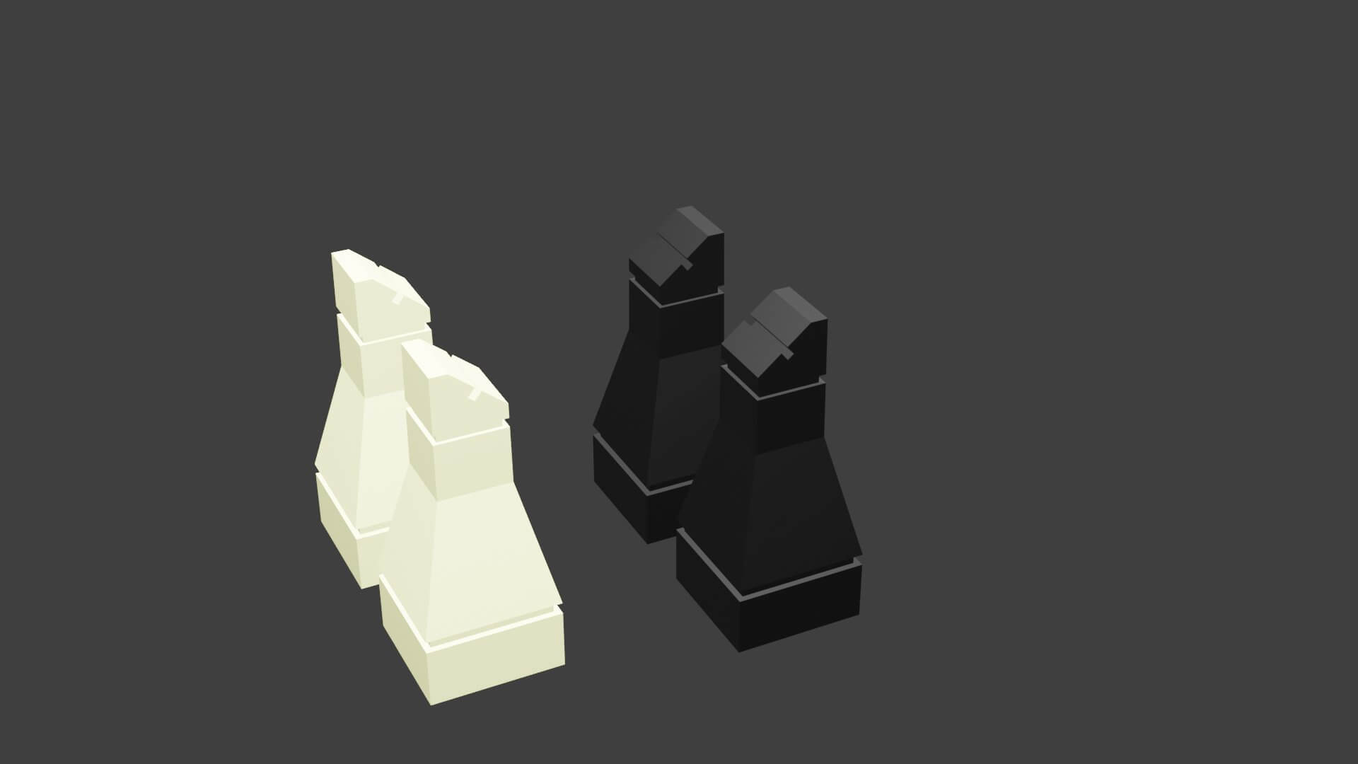 Chess With Cubic Pieces - 3D Model by NeGaLoX
