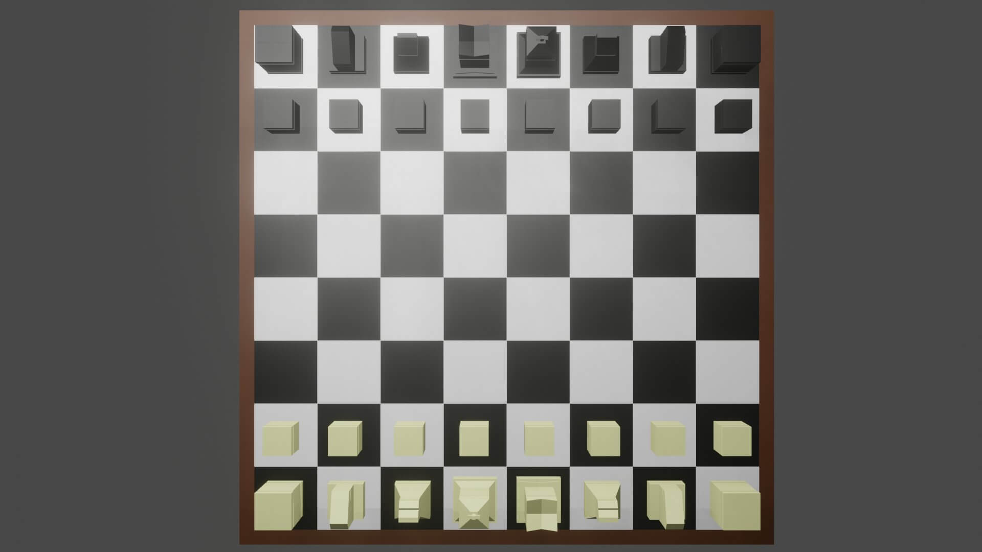 Chess With Cubic Pieces - 3D Model by NeGaLoX