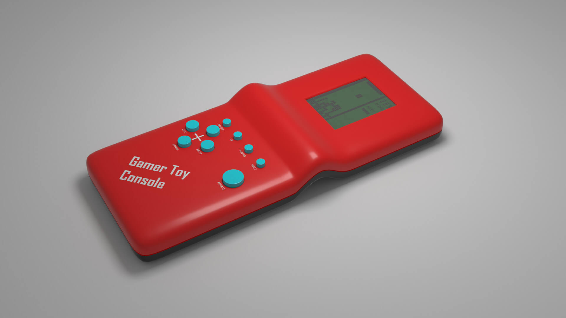 Tetris Retro Console 3d Model By Negalox