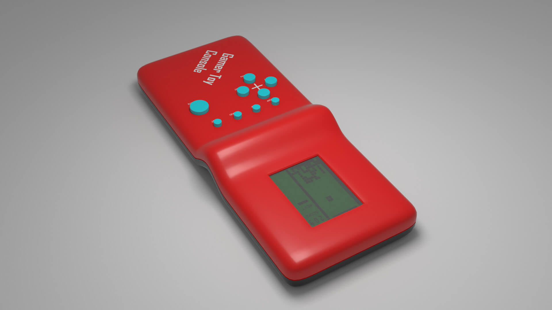 Tetris Retro Console 3d Model By Negalox