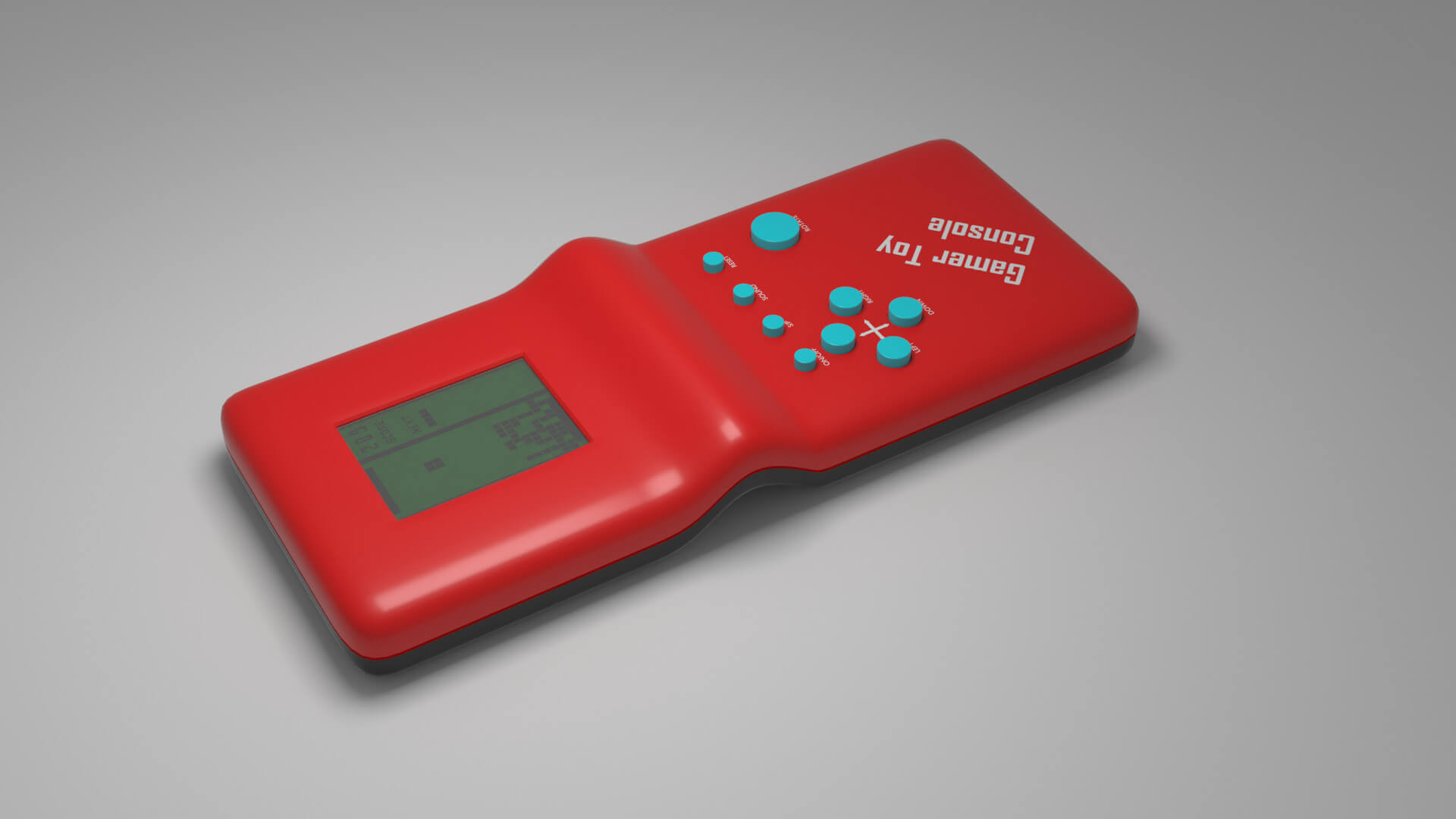 Tetris Retro Console 3d Model By Negalox