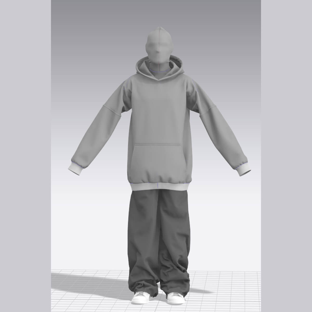 Casual Outfit Night for Clo3d and Marvelous Designer - 3D Model by Neko_van