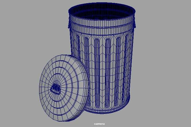 Garbage Can - 3D Model by nelsonevasco