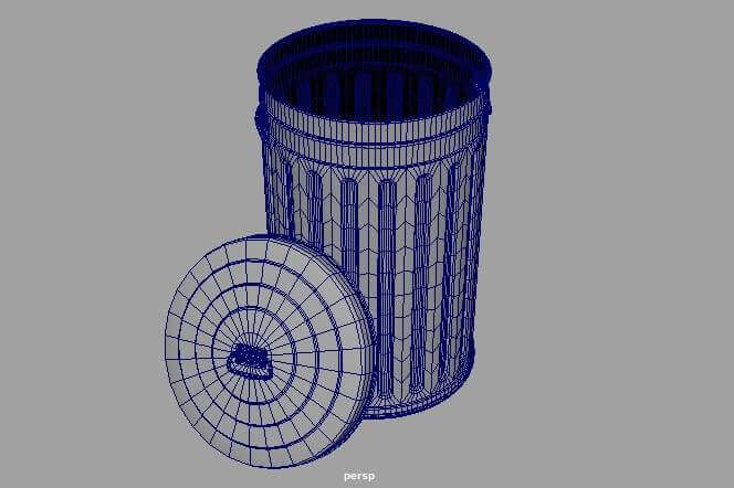 Garbage Can - 3D Model by nelsonevasco