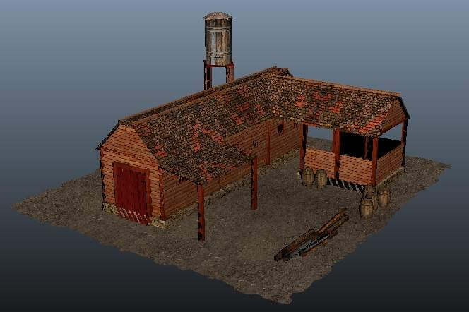 Lumber Mill - 3D Model by nelsonevasco
