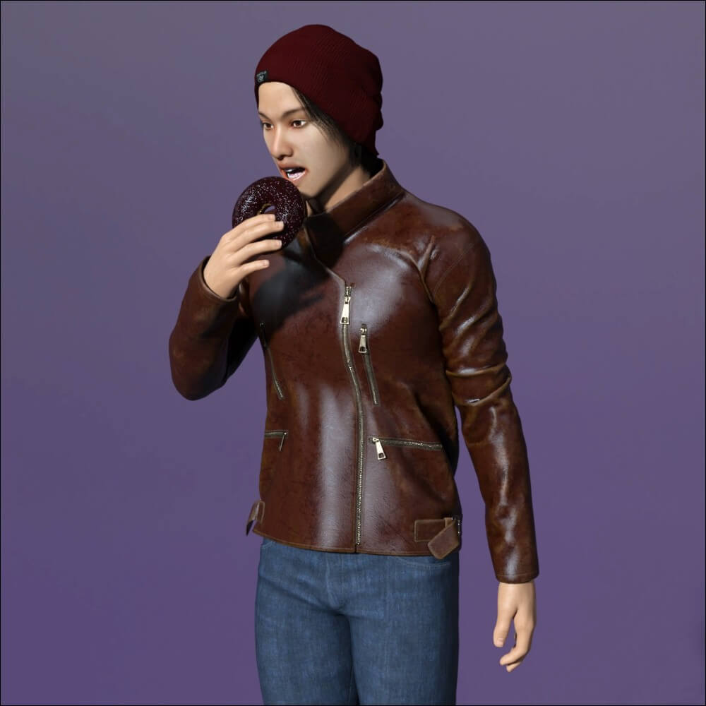 Eating Donut for G8M - Free Daz Content by Nemesis74s