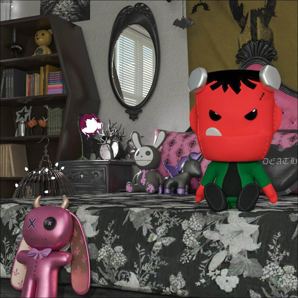 Frankenstein Plushie and Poses for DAZ Studio by Nemesis74s