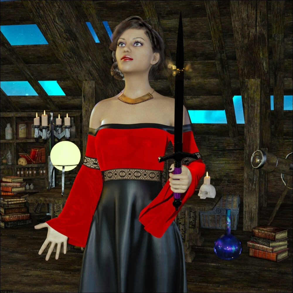 Creating a dark magic sword 3D Render, Digital Art by Nemesis74s