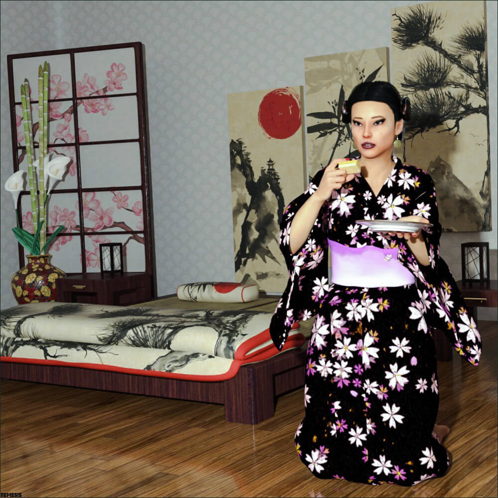 Kyoko 3D Render, Digital Art by Nemesis74s