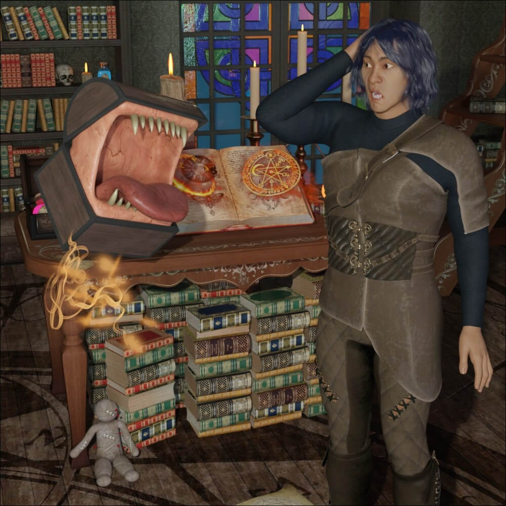 Oops, I cast the wrong spell! 3D Render by Nemesis74s