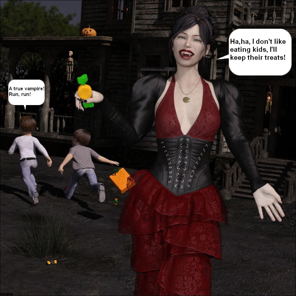 Trick or treat 3D Render, Digital Art by Nemesis74s