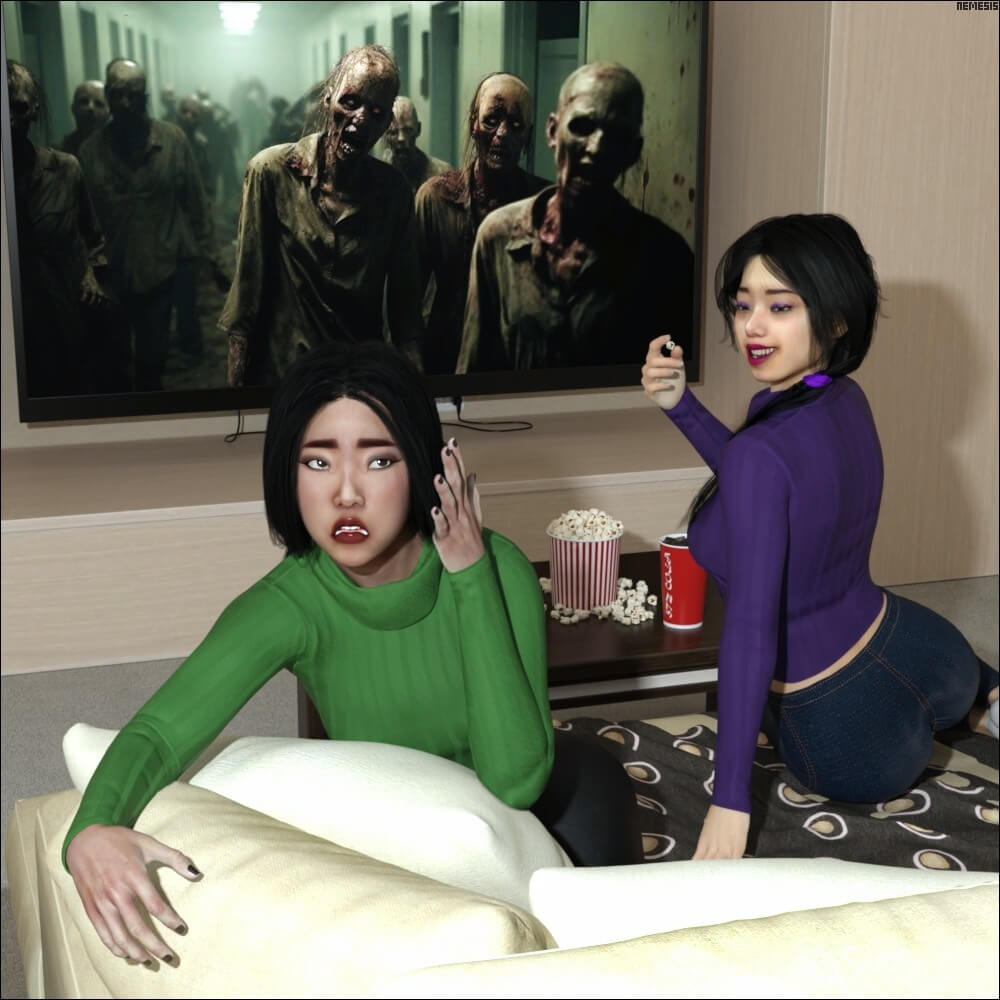 Zombie movie 3D Render, Digital Art by Nemesis74s