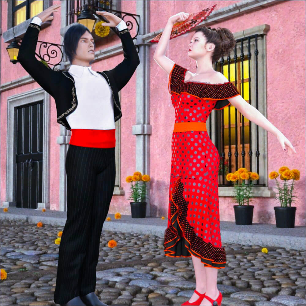 Latin Dances for G8F and M - Daz Content by Nemesis74s
