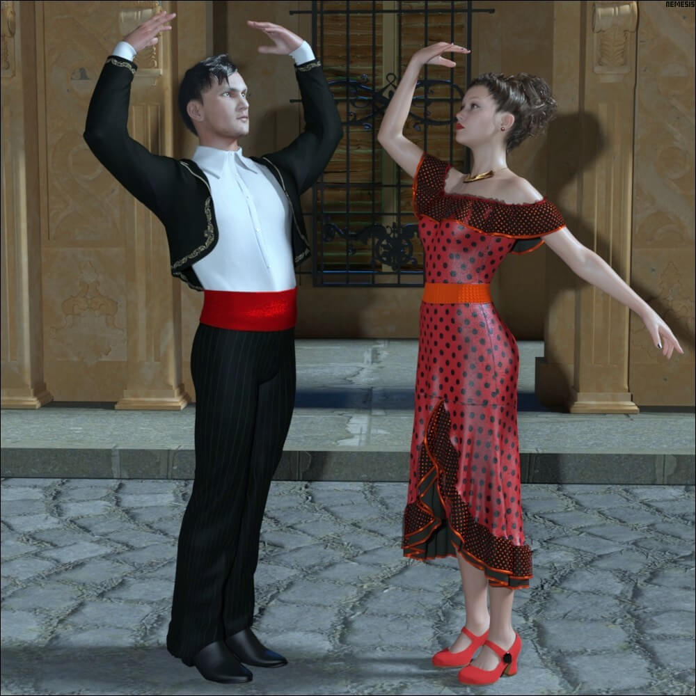 Latin Dances for G8F and M - Daz Content by Nemesis74s