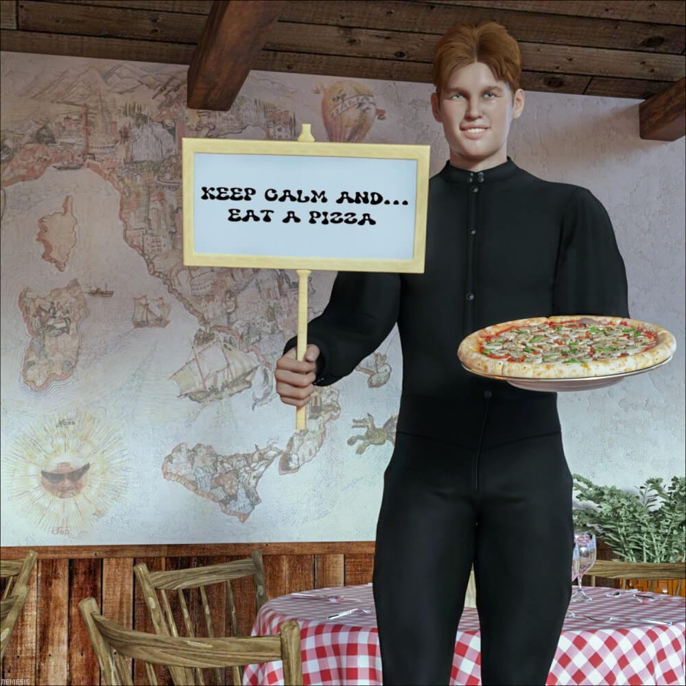 Small Sign and Poses for DAZ Studio by Nemesis74s