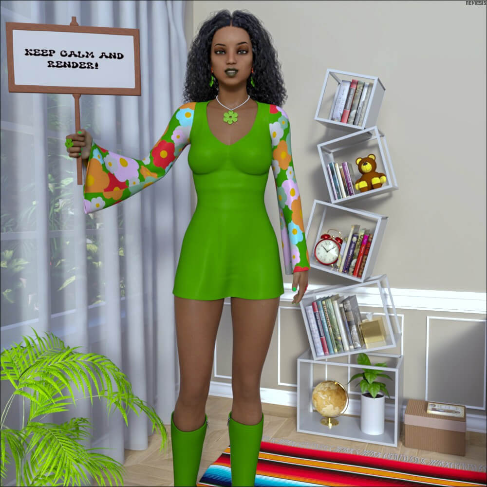 Small Sign and Poses for DAZ Studio by Nemesis74s