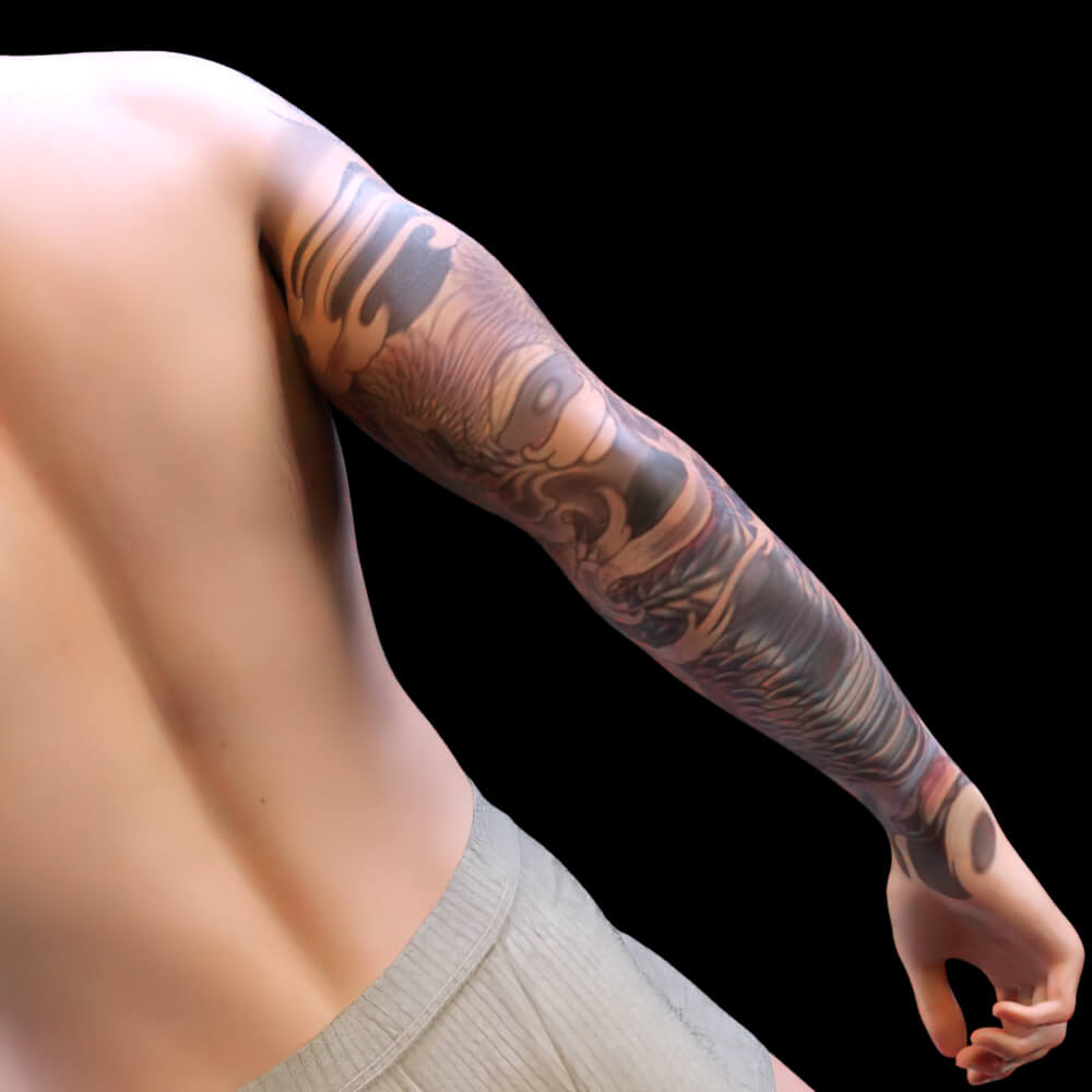DNM - Asian Tattoo #01 Arms Pack G9 Daz Content by Nemmesea