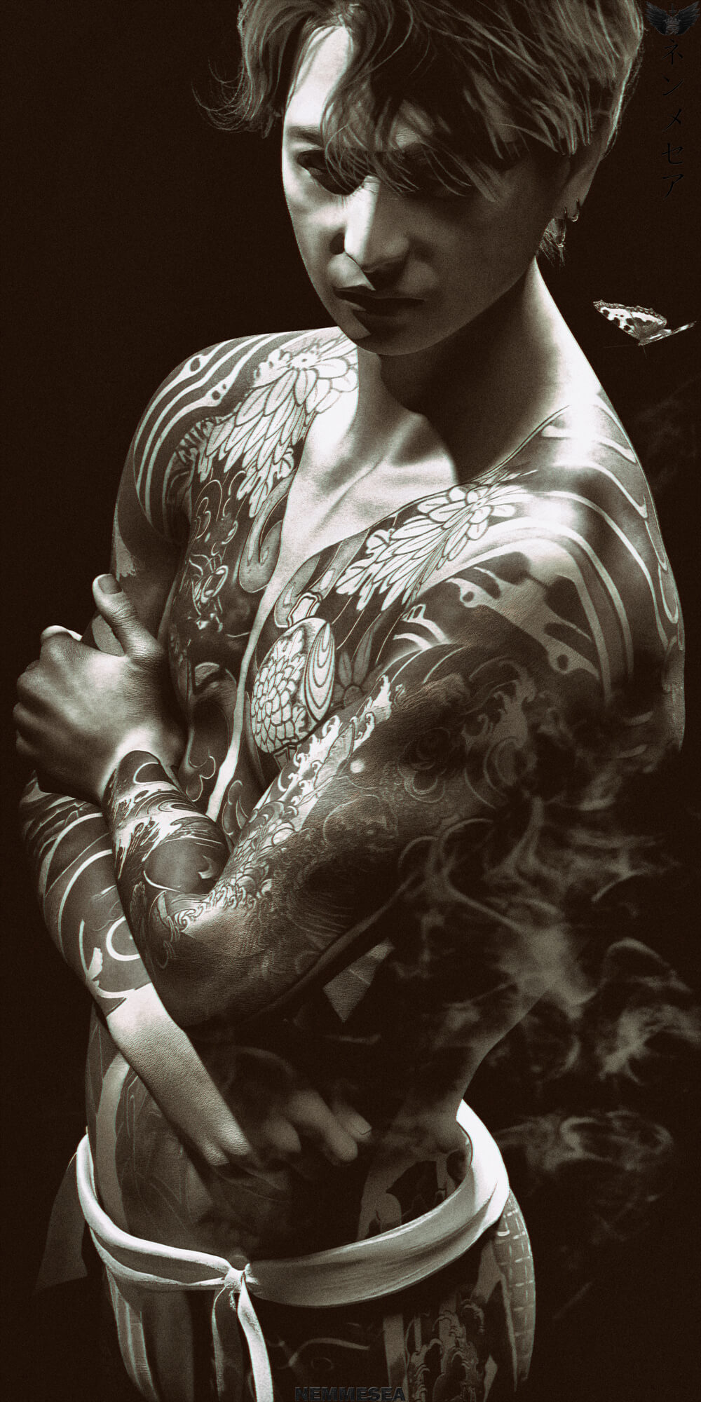 DNM - Asian Tattoo #03 G9 Daz Content by Nemmesea