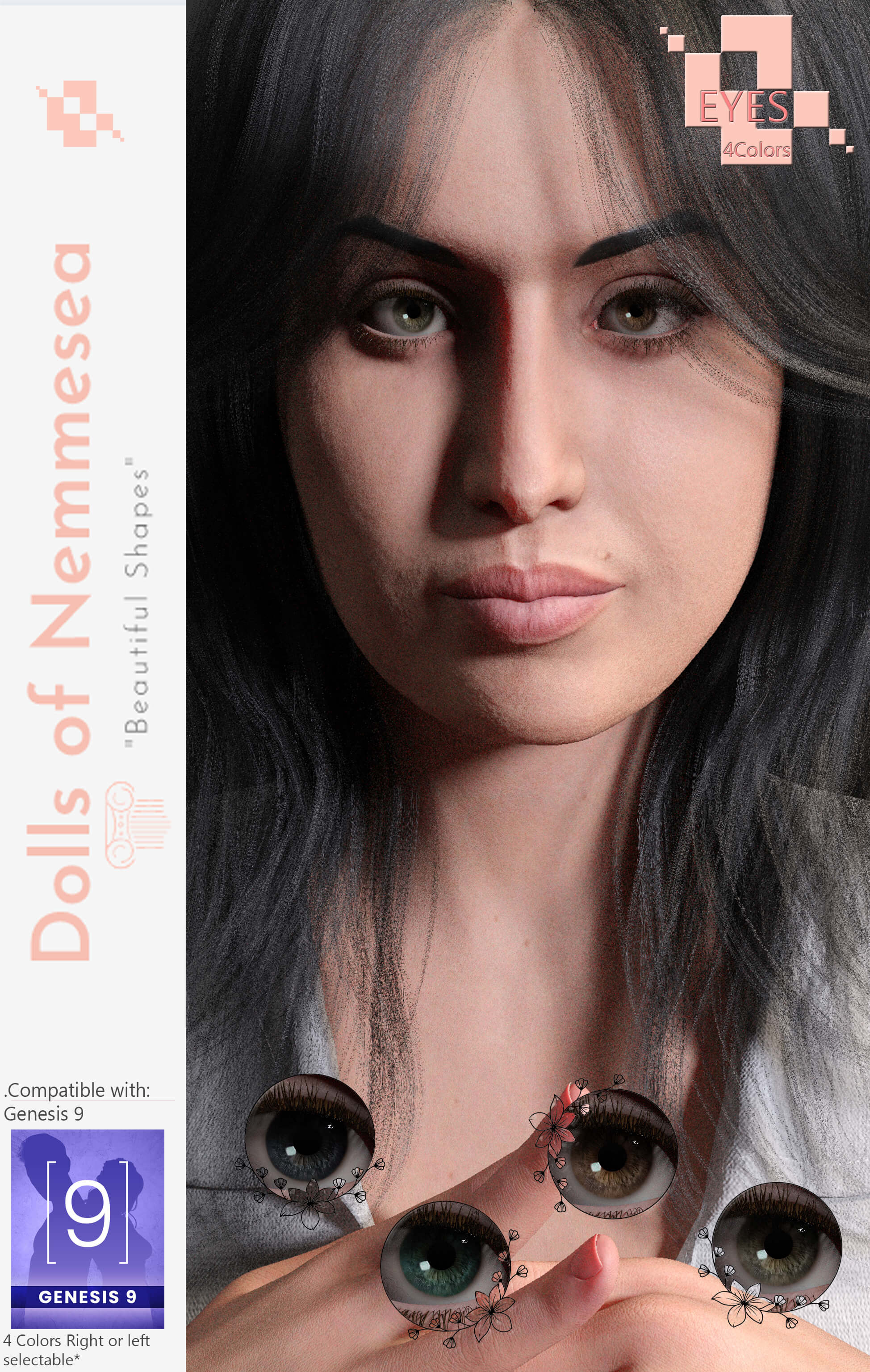 DNM - Jade Eyes 006 - Genesis 9 Daz Content by Nemmesea