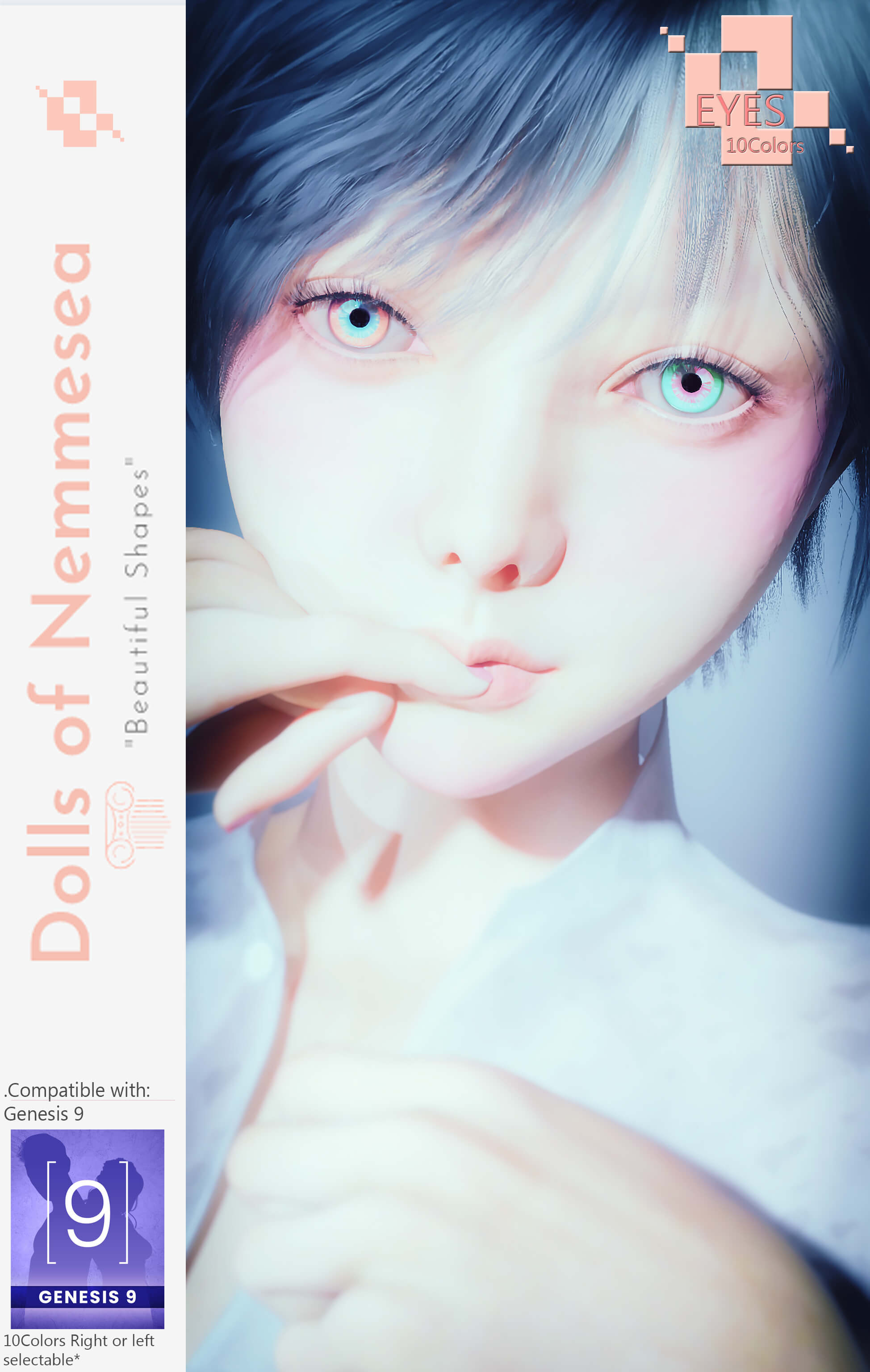 DNM - Sweet Kawaii - Eyes 001 - Genesis 9 Daz Content by Nemmesea