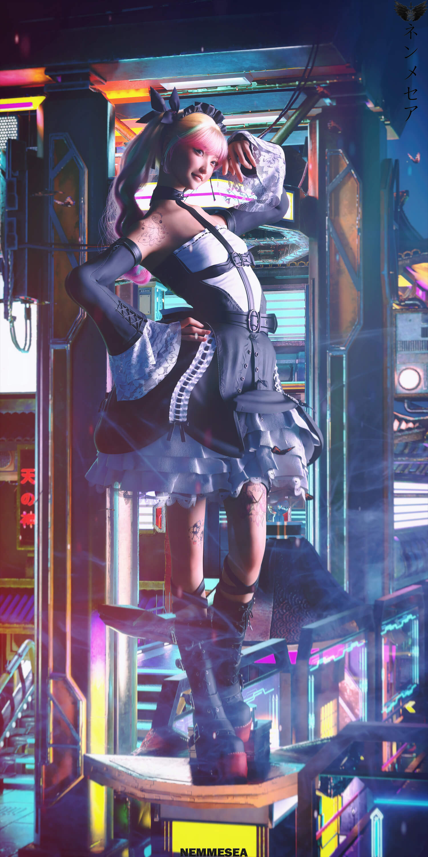 Aleatory Pria #361 - My Magic World 3D Render by Nemmesea