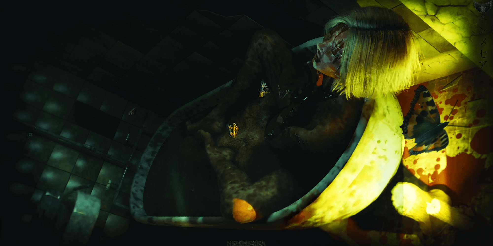 Divine#133 - The Pleasure of Pain 3D Render by Nemmesea