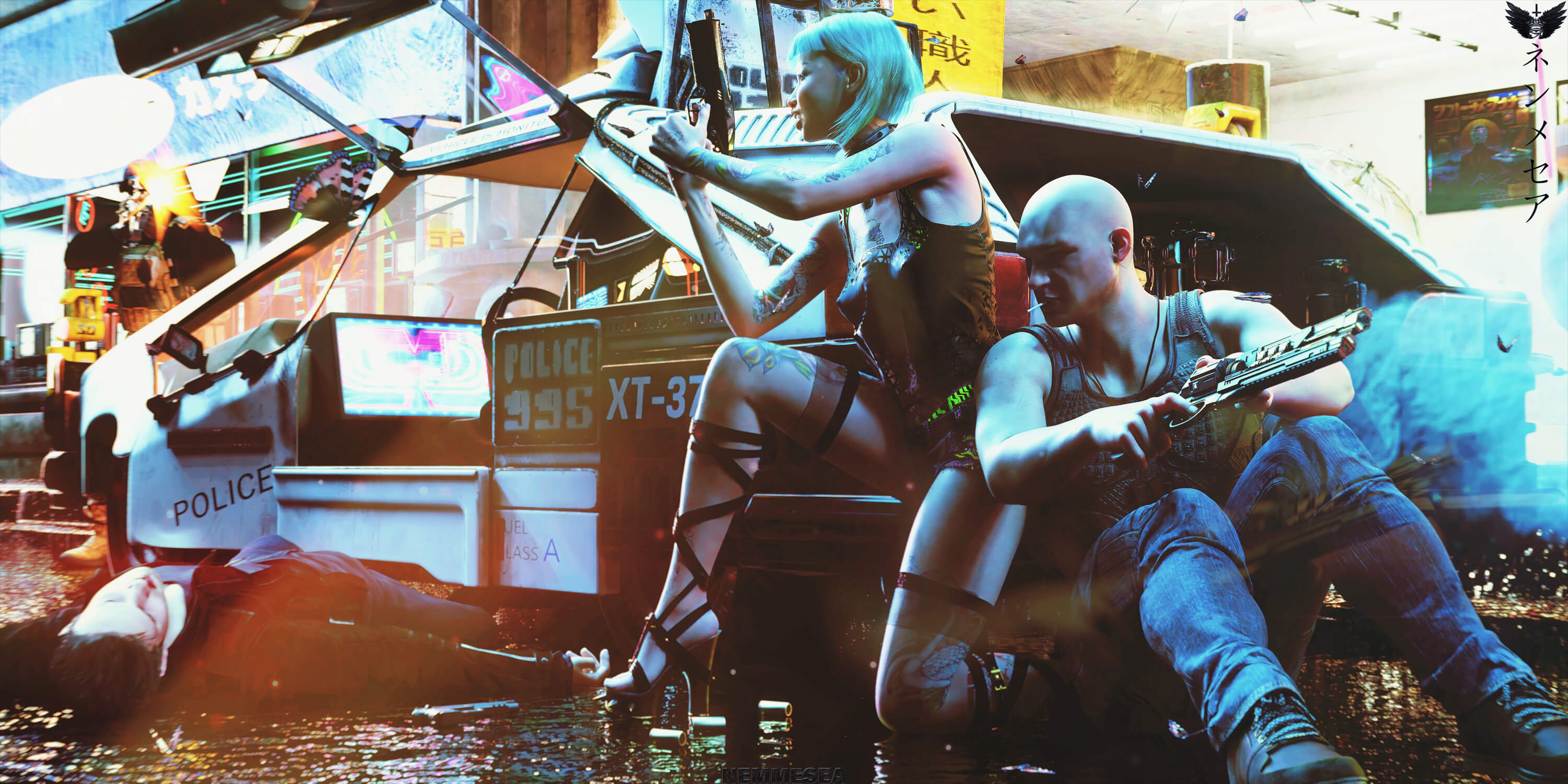 Einar & Jiyu #380 - Like Bonnie and Clyde 3D Render