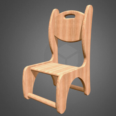 Chair for Children - 3D Model by nemo81