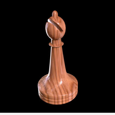Chess Piece Crazy - 3D Model by nemo81