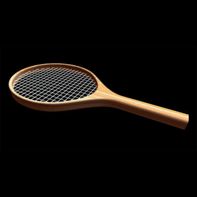 Racket for Tennis with Wood - 3D Model by nemo81