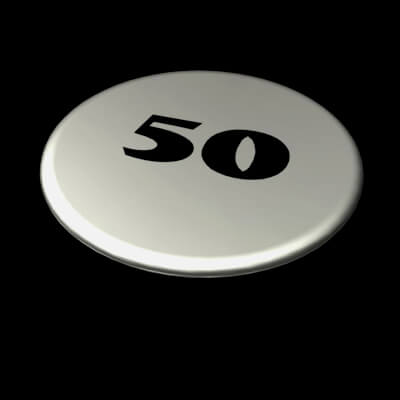 Token 50 Points - 3D Model by nemo81