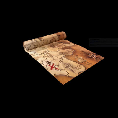 Treasure Map - 3D Model by nemo81