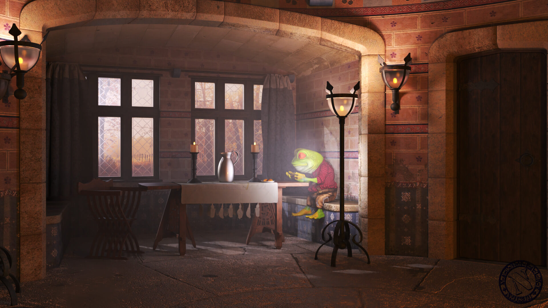 The Lonely Frog 3D Render, Digital Art by neo-the-chosen