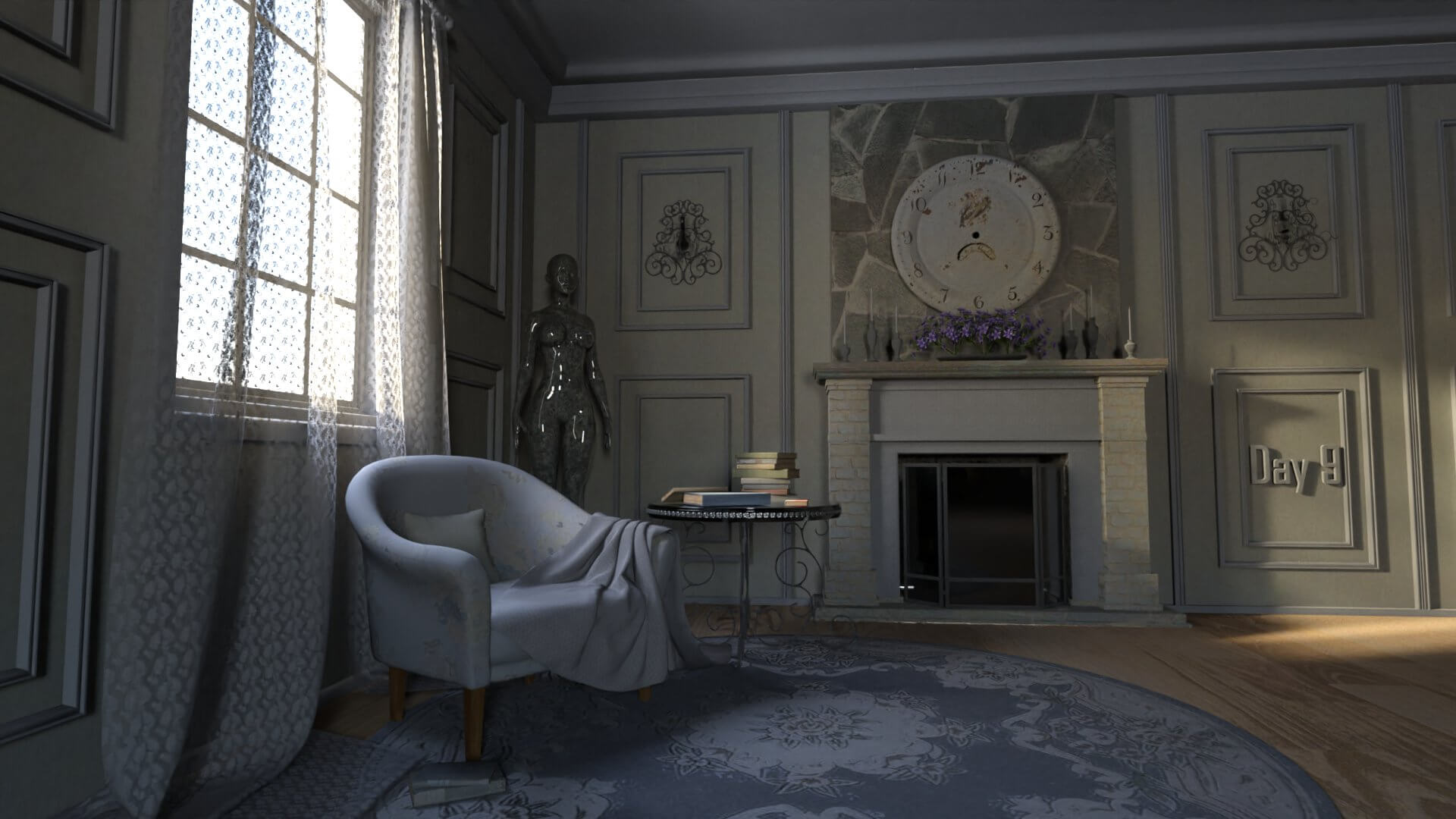 Day 9 Cosy Place 3D Render, Digital Art by neo2021