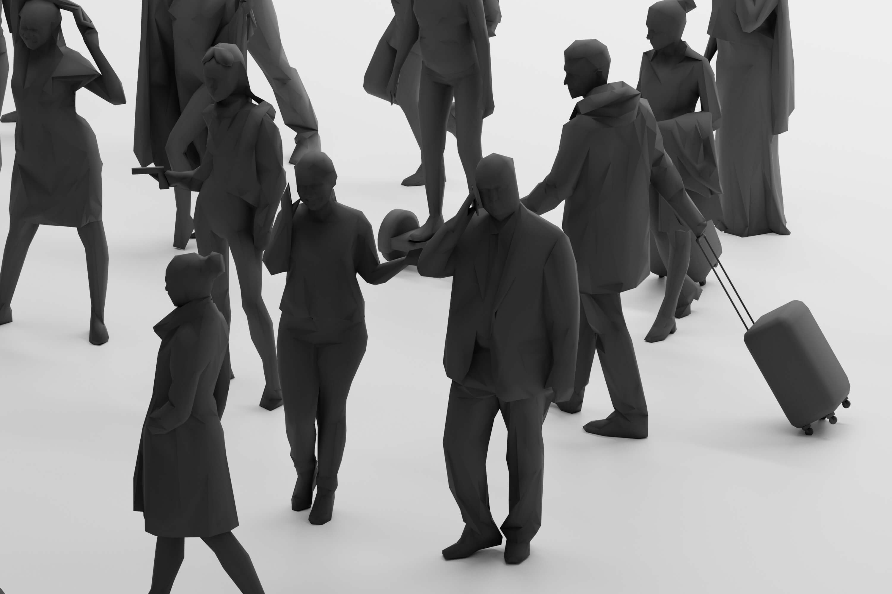 Low Poly People Pack - 30 3D Model by NeoArchitect