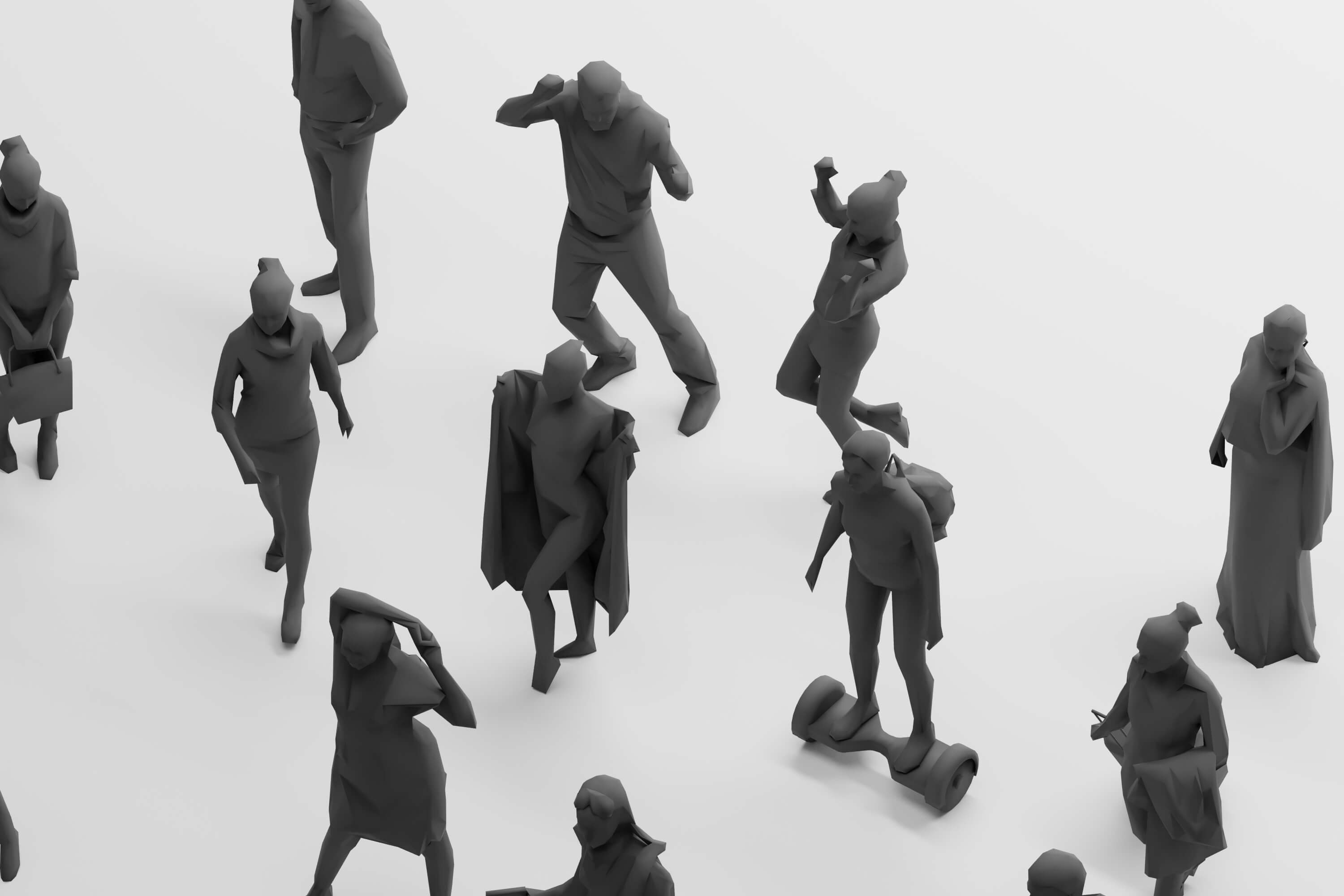 Low Poly People Pack - 30 3D Model by NeoArchitect