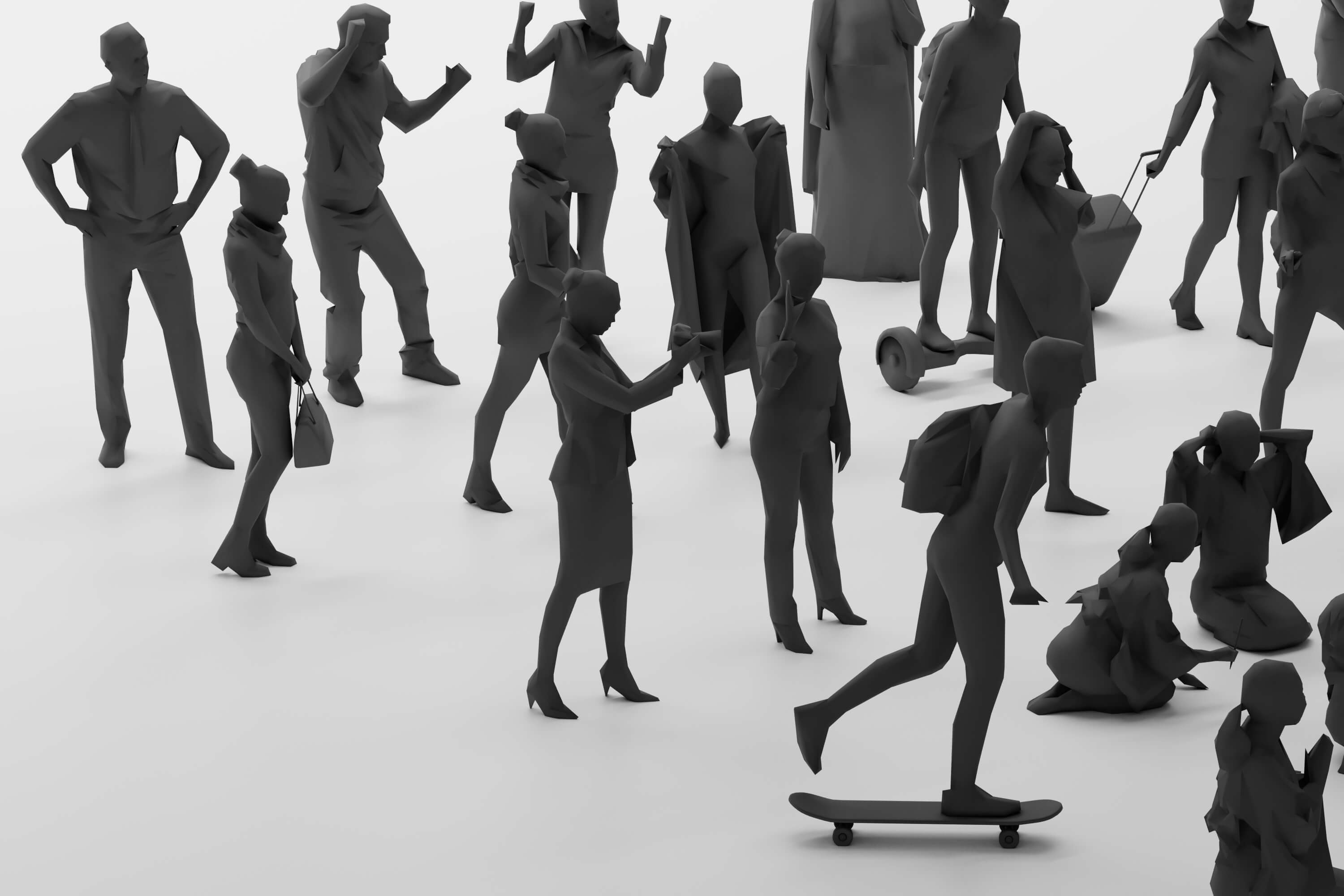 Low Poly People Pack - 30 3D Model by NeoArchitect
