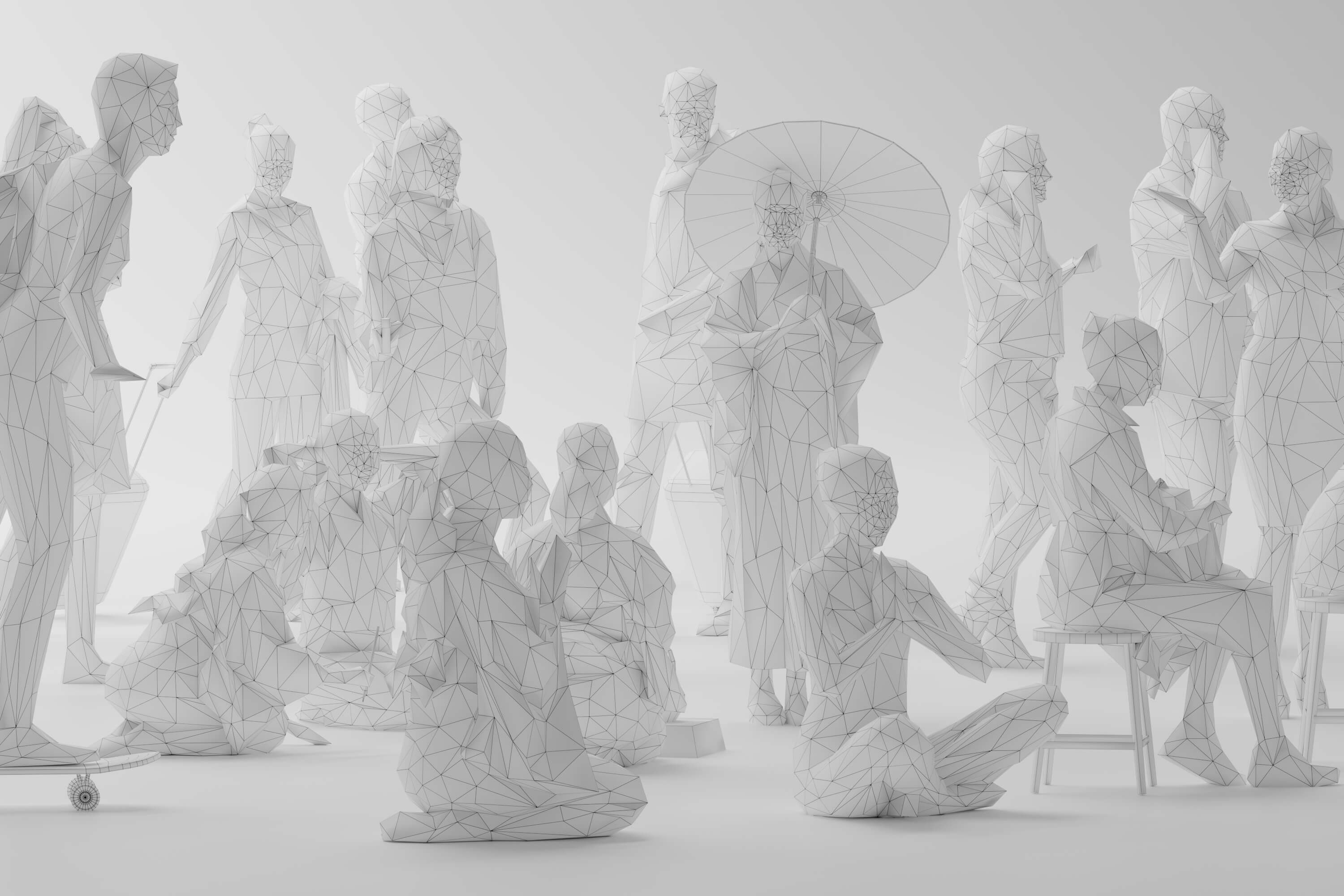 Low Poly People Pack - 30 3D Model by NeoArchitect